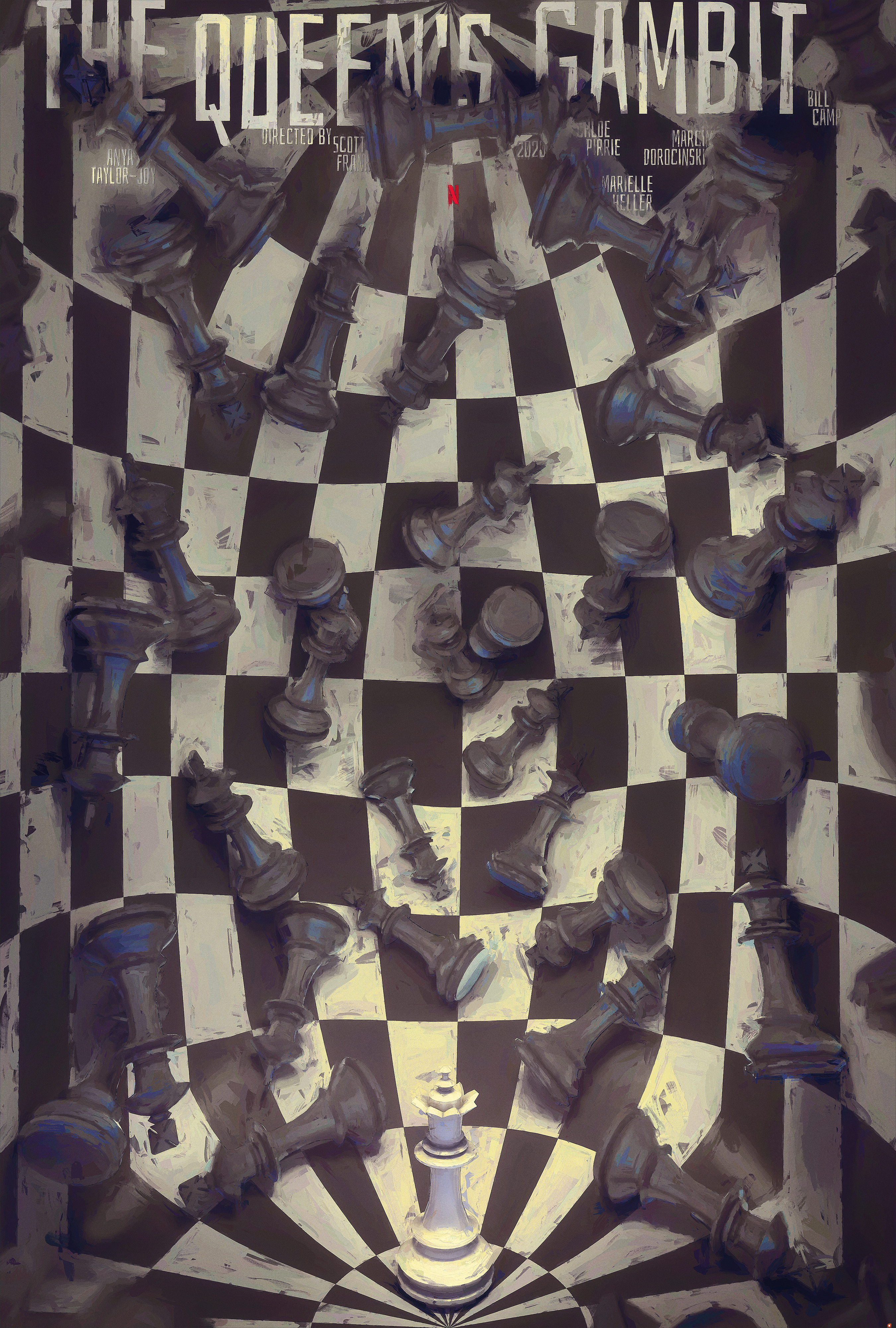 The Queen's Gambit : Conceptual Poster Art | Foundation