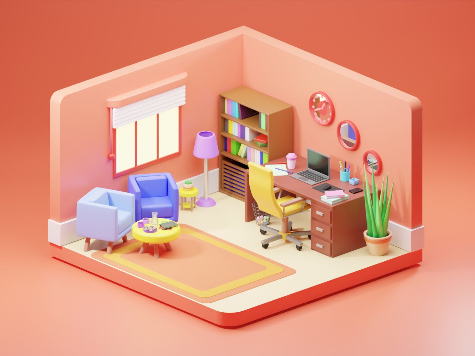 3D miniature room | Foundation