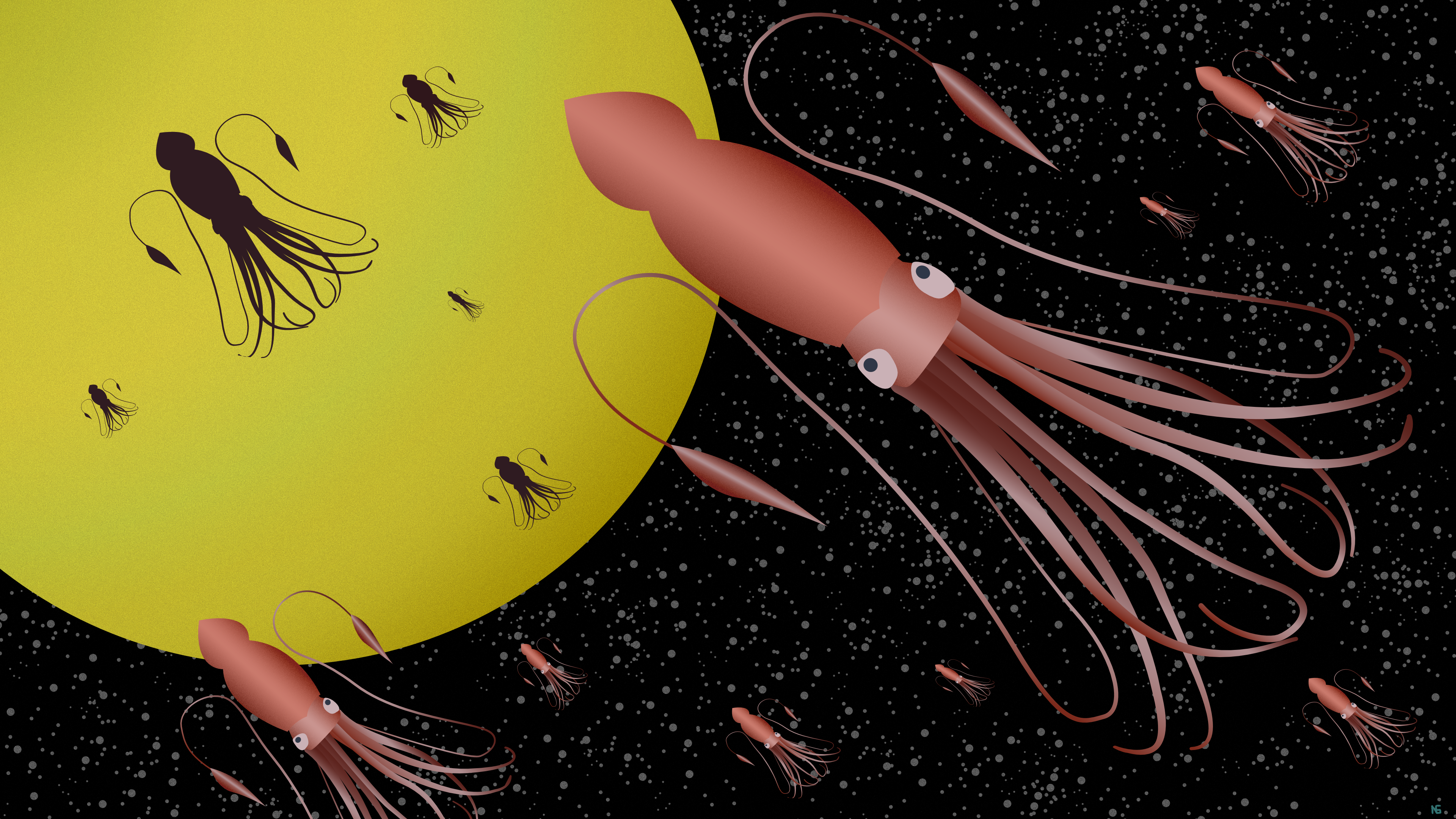 Migrating Squid Near G-type Main Sequence Star | Foundation